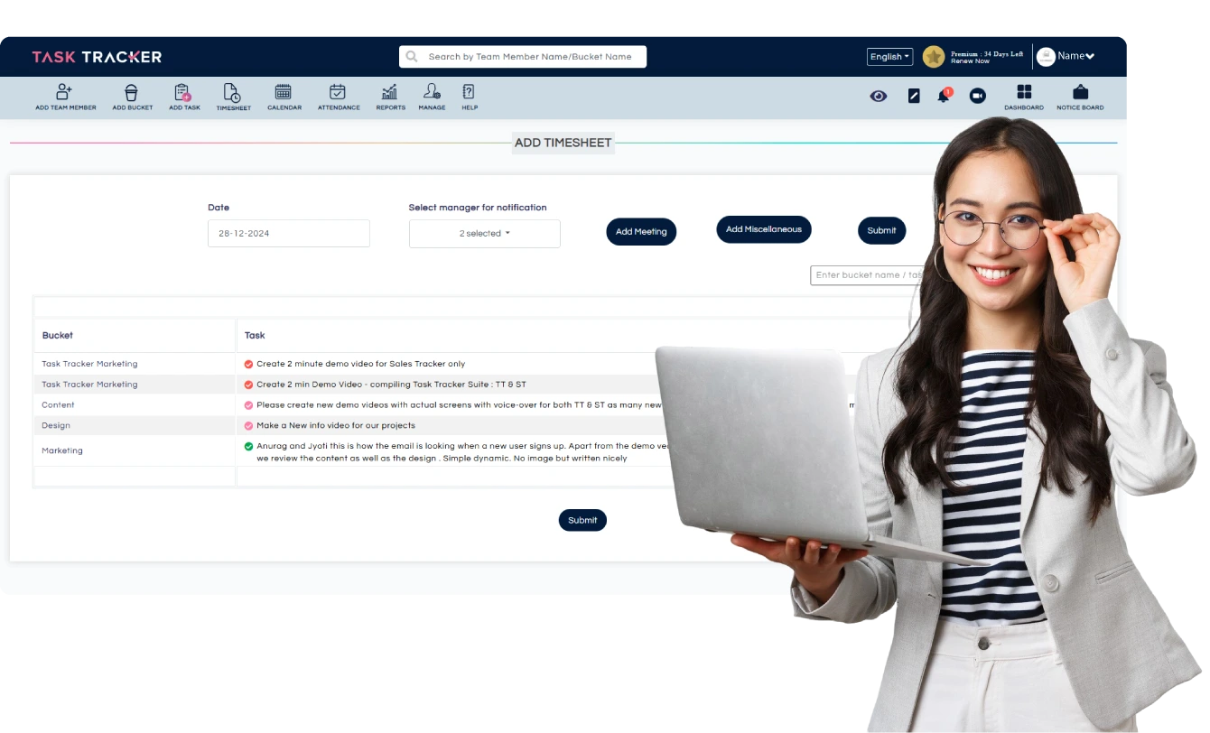 Timesheet Management System | Task Tracker